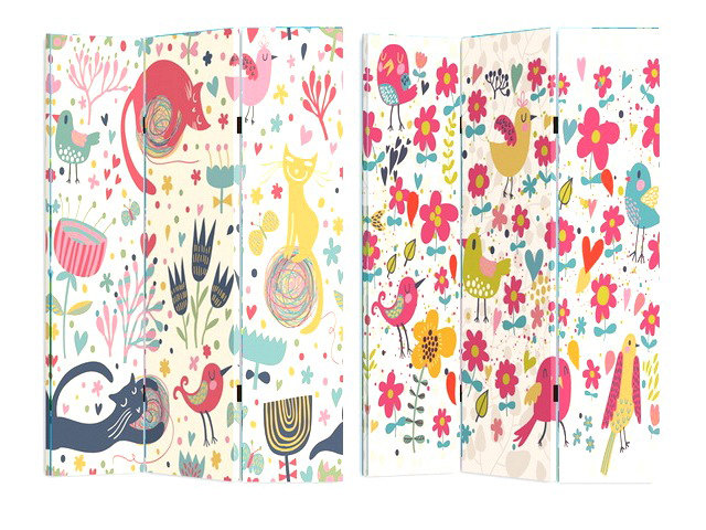 BIOMBO CANVAS SCREEN 130X98.1X3CM - Neutral Free Shop